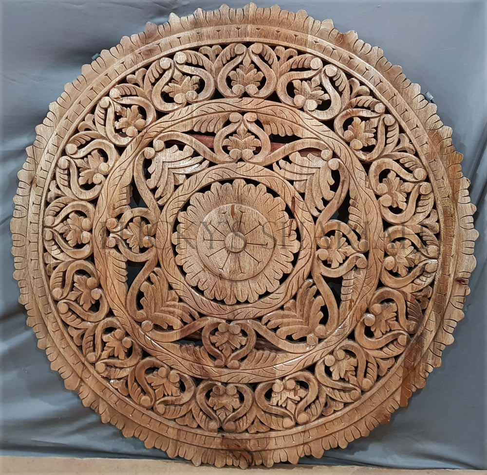 Round Carved wall panel