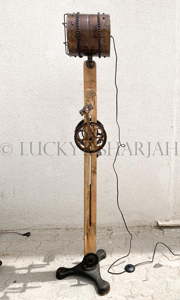 Adjustable Wooden Industrial Lamp
